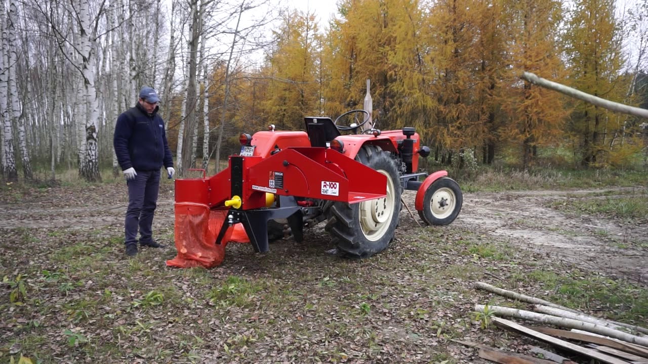 Branch logger, wood chipper, fire wood processor - YouTube