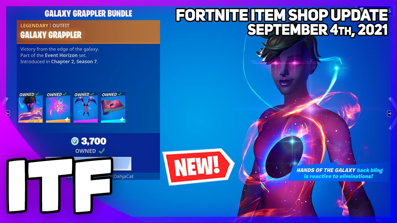 Fortnite Item Shop *NEW* GALAXY GRAPPLER SET! [September 4th, 2021 ...