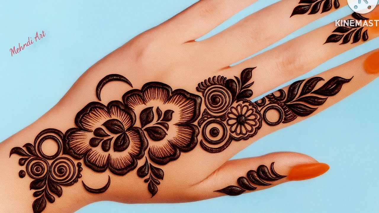 Mehandi wala/Cone designs/Gulab wali mehandi/Phool wali mehandi/Rose ...