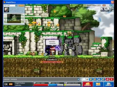 maple story nightwalker skills - YouTube