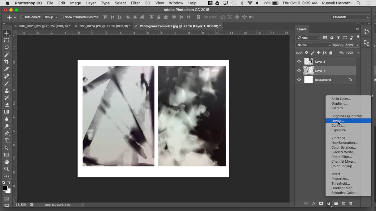 Photogram Digital Collage - YouTube