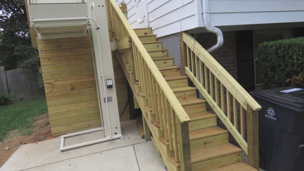 Elderly macshomelift vertical home lift mobile home porch vpl 72 max ...