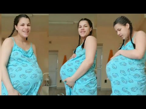 Russian pregnant women last live before giving birth - YouTube