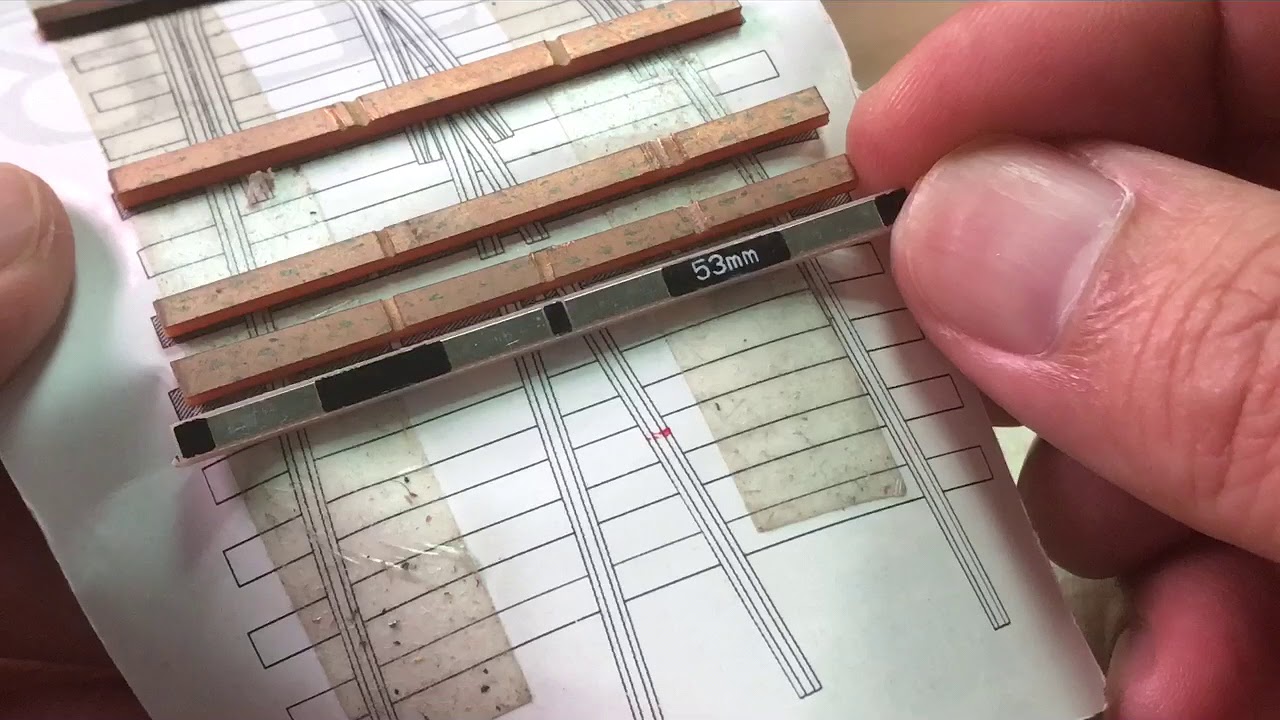 Use PC001 PC ties to build your hand laid turnout - YouTube