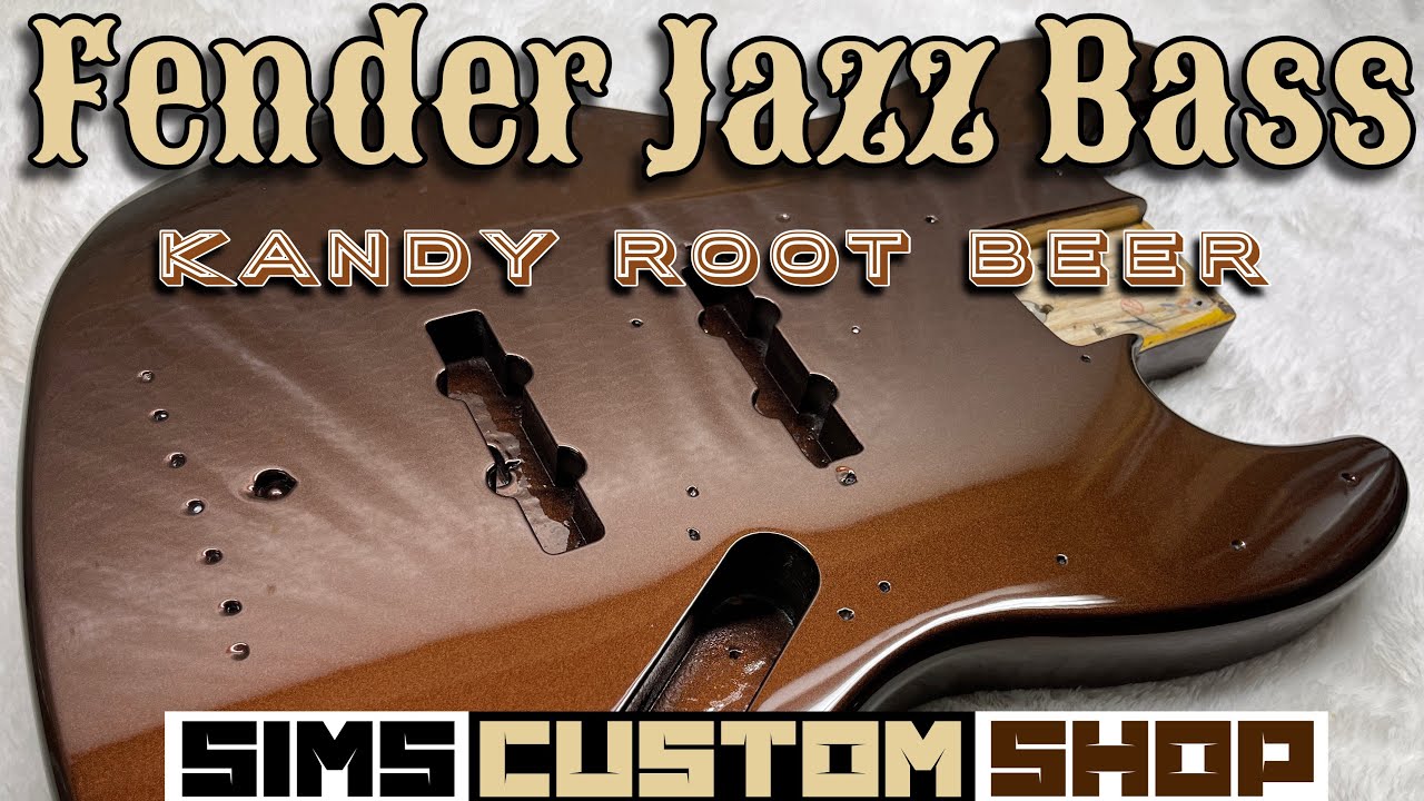 Fender Jazz Bass Guitar - Kandy Root Beer paint by Sims Custom Shop ...