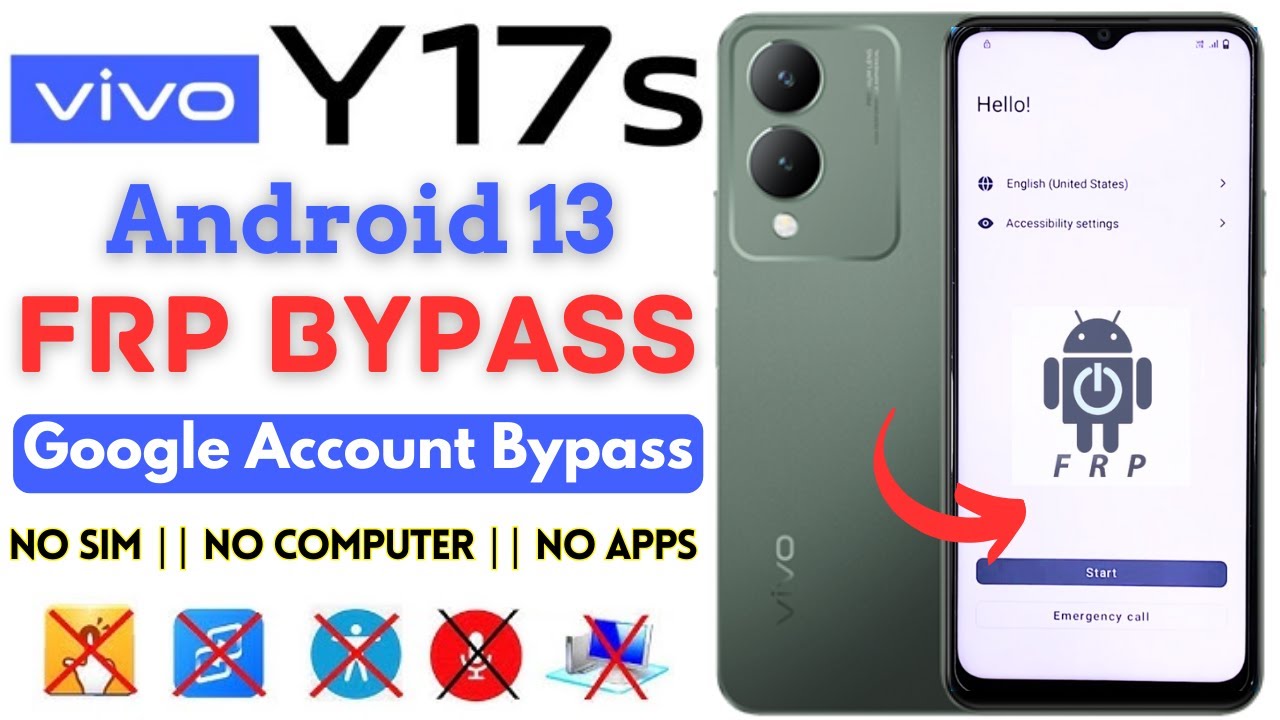 -Latest Android 13 VIVO Y17s FRP Bypass 2024 [Without PC] Vivo V2310 ...