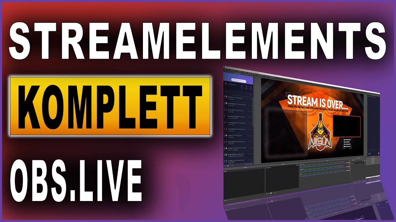 StreamElements Komplettkurs 2021: #03 OBS.live Plugin - YouTube