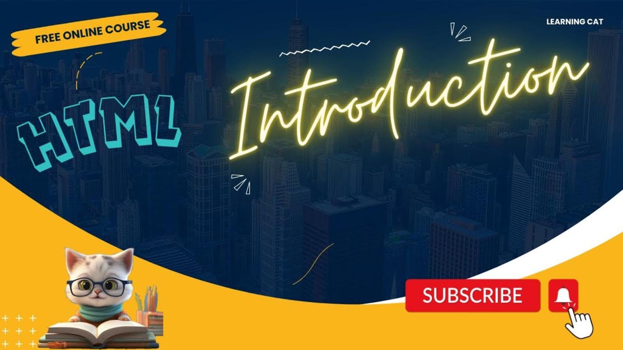 Introduction to HTML | Chapter 1 - Html video tutorials for beginners in Hindi | Learning Cat ...