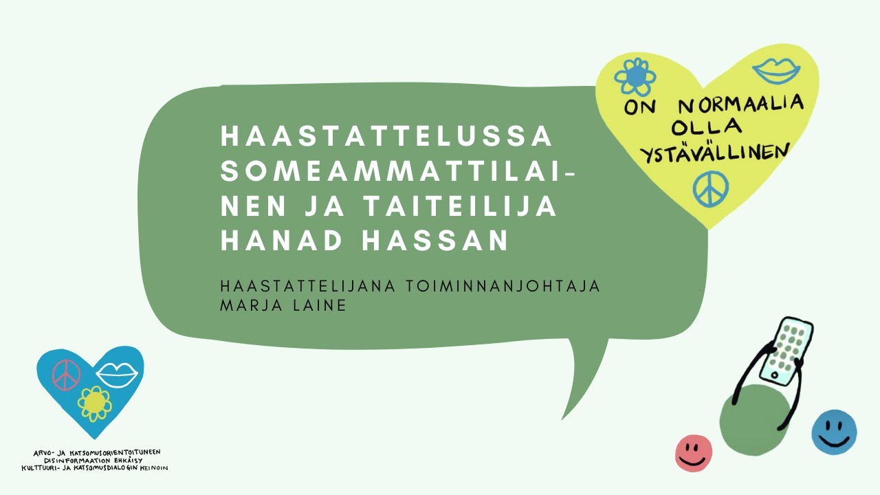 Haastattelussa someammattilainen ja taiteilija Hanad Hassan ...