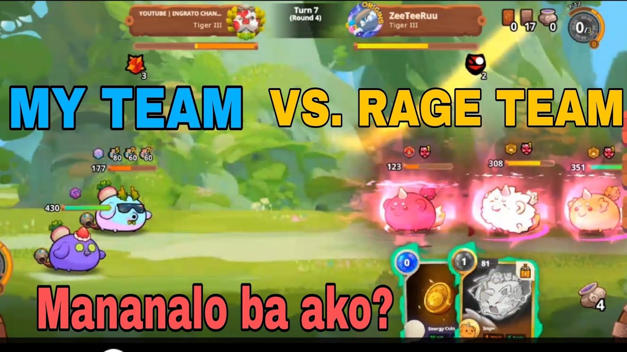 AXIE INFINITY: MY TEAM SNAKE JAR VESUS RANGE TEAM LUCKY?TOP AXIE ORIGIN ...