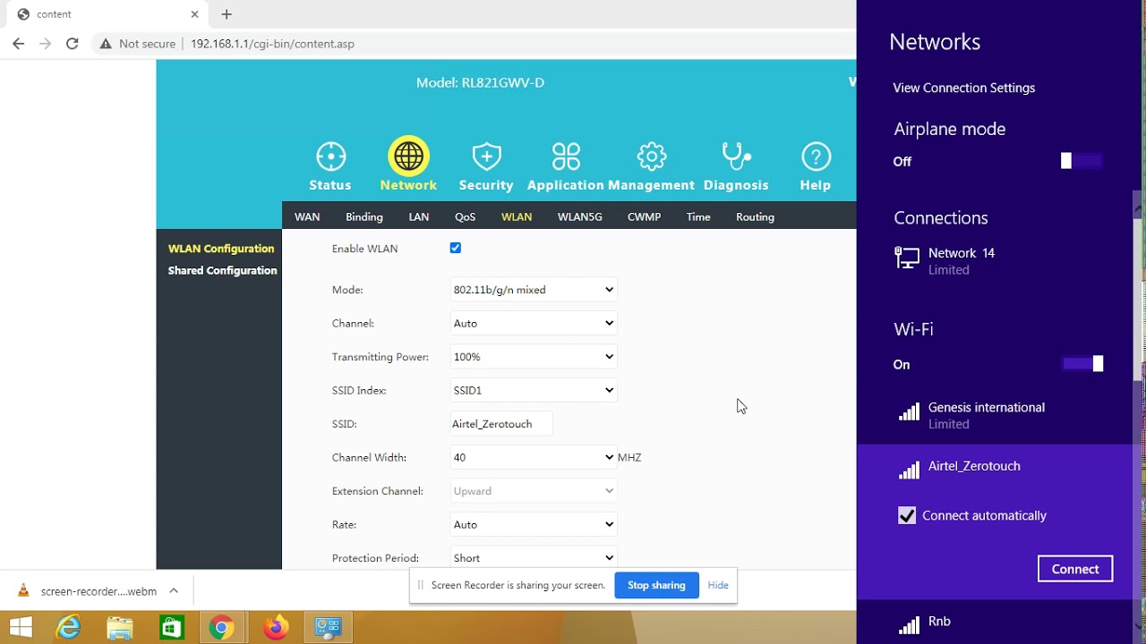 uniway router how to setup dual band - YouTube