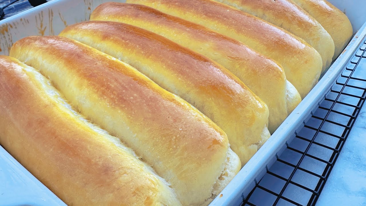 Soft and fluffy Buns Recipe | How To Make Buns At Home | Hotdog Buns ...