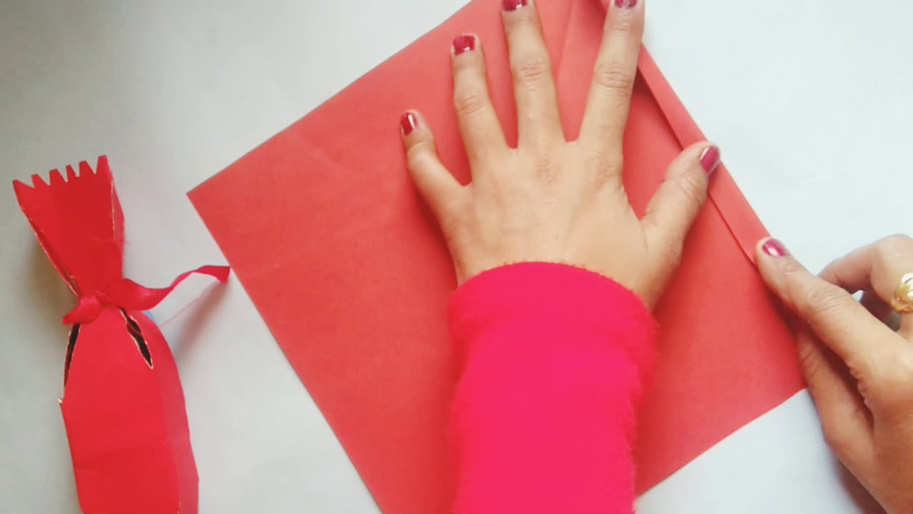 How to make paper candy🍬|| Paper Craft ||School Craft||Orgami Paper ...