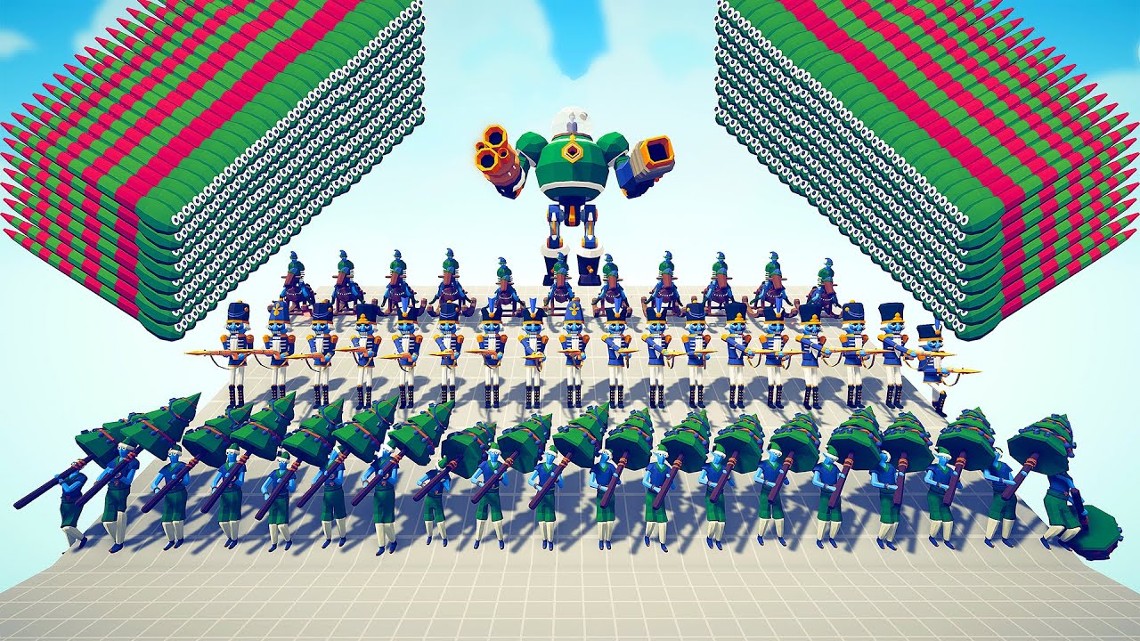 HOLIDAY ARMY vs 5x EVERY GOD - Totally Accurate Battle Simulator TABS ...
