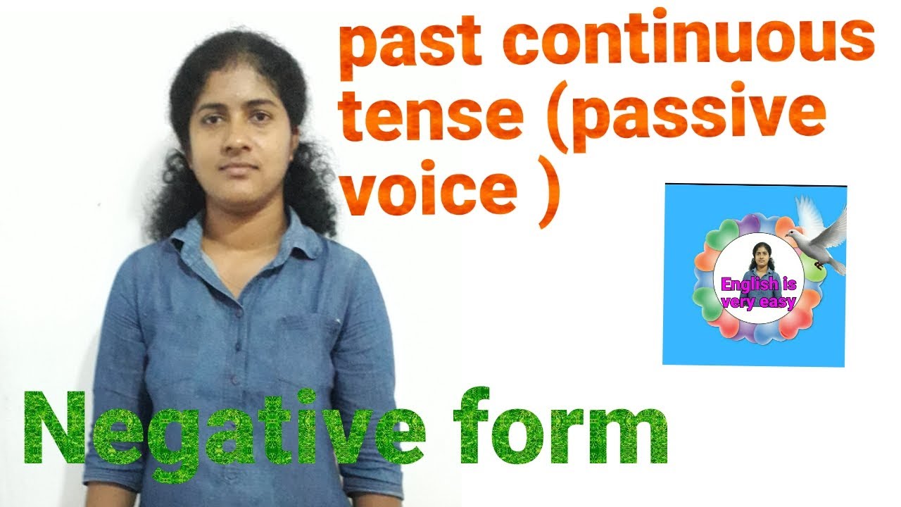 past continuous tense, passive voice negative form - YouTube