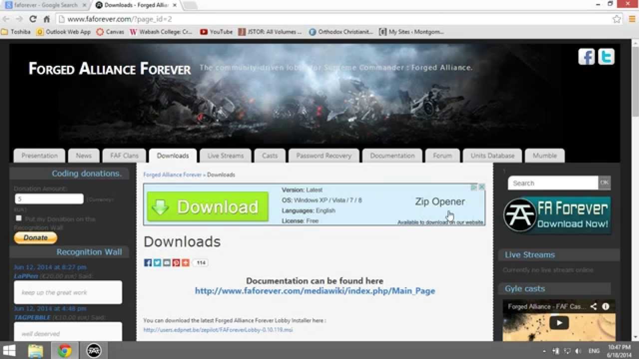 FAForever Download Instructions - YouTube