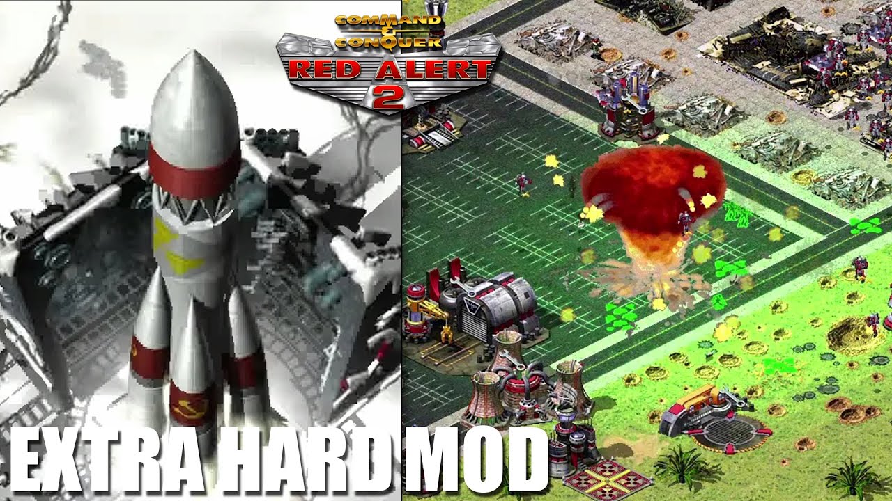 Red Alert 2 | Extra Hard Mod | Nuke after nuke after nuke after nuke ...