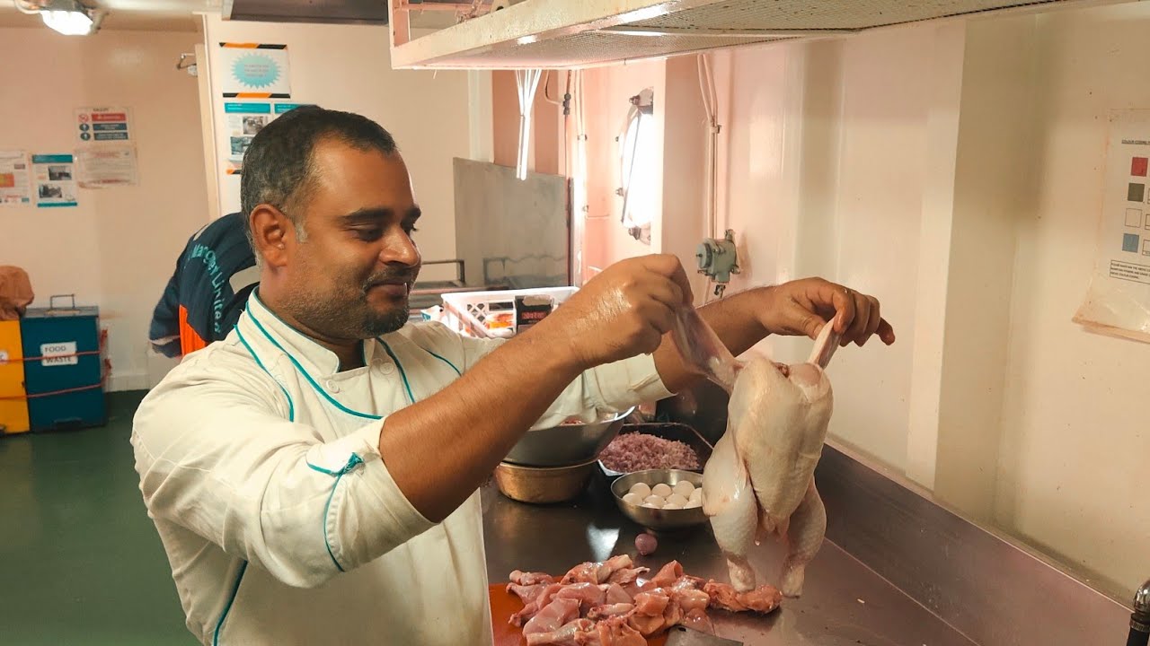 Merchant Ship's famous Sunday Biryani by Chief Cook. - YouTube