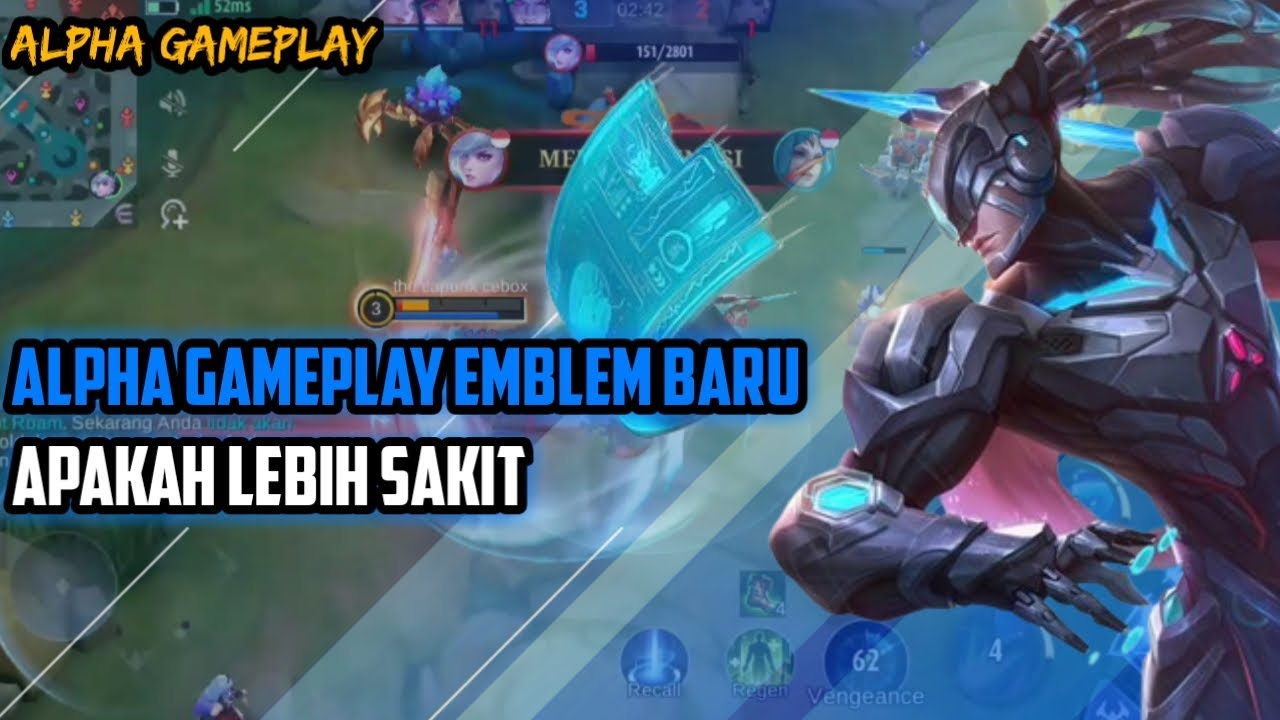 ALPHA EMBLEM BARU APAKAH MAKIN SAKIT | MOBILE LEGENDS BANG BANG - YouTube