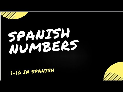 Learn Spanish number, 1 to 10. Spanish counting 1 to 10 in Spanish ...