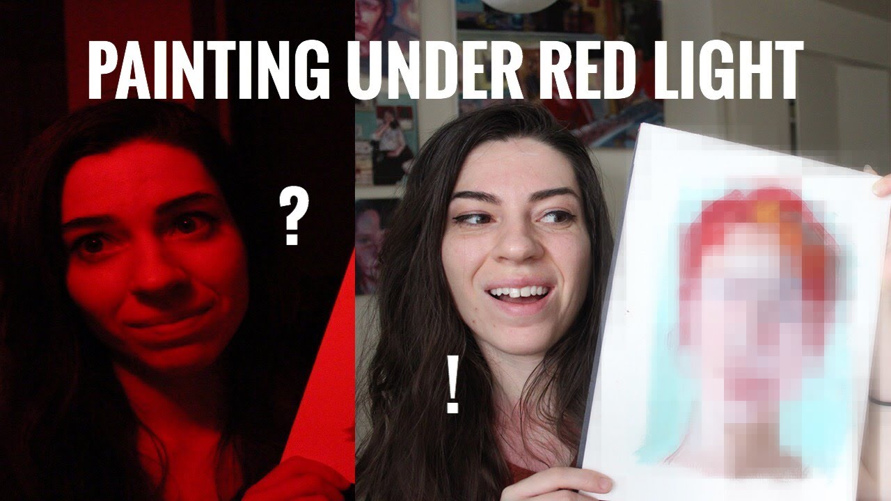 Tik Tok Red Light Painting Challenge - YouTube