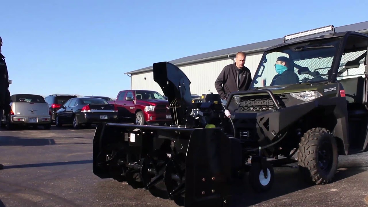 UTV Snow Blower Oshkosh WI - YouTube