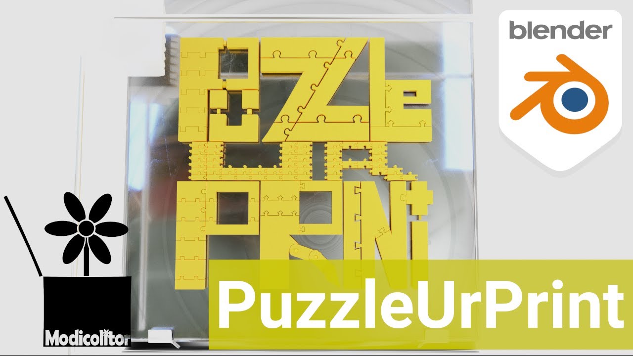 PuzzleUrPrint (3d Printing Addon for Blender) - YouTube