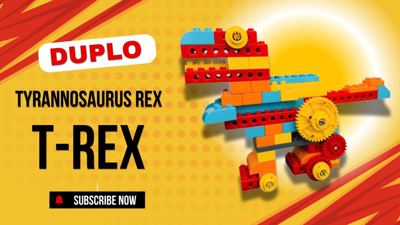 BUILDING INSTRUCTION DUPLO - I Built a LEGO Duplo T-Rex Dinosaur - YouTube