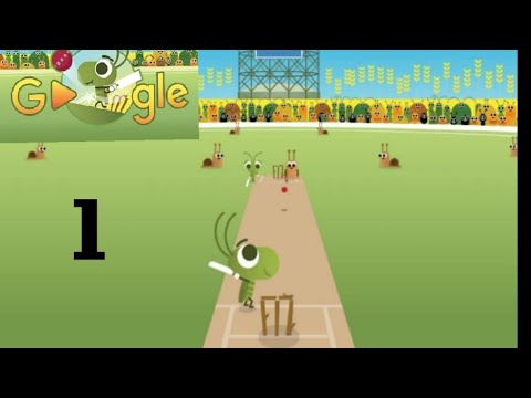 Google Doodle cricket gameplay #myfirstvideo - YouTube