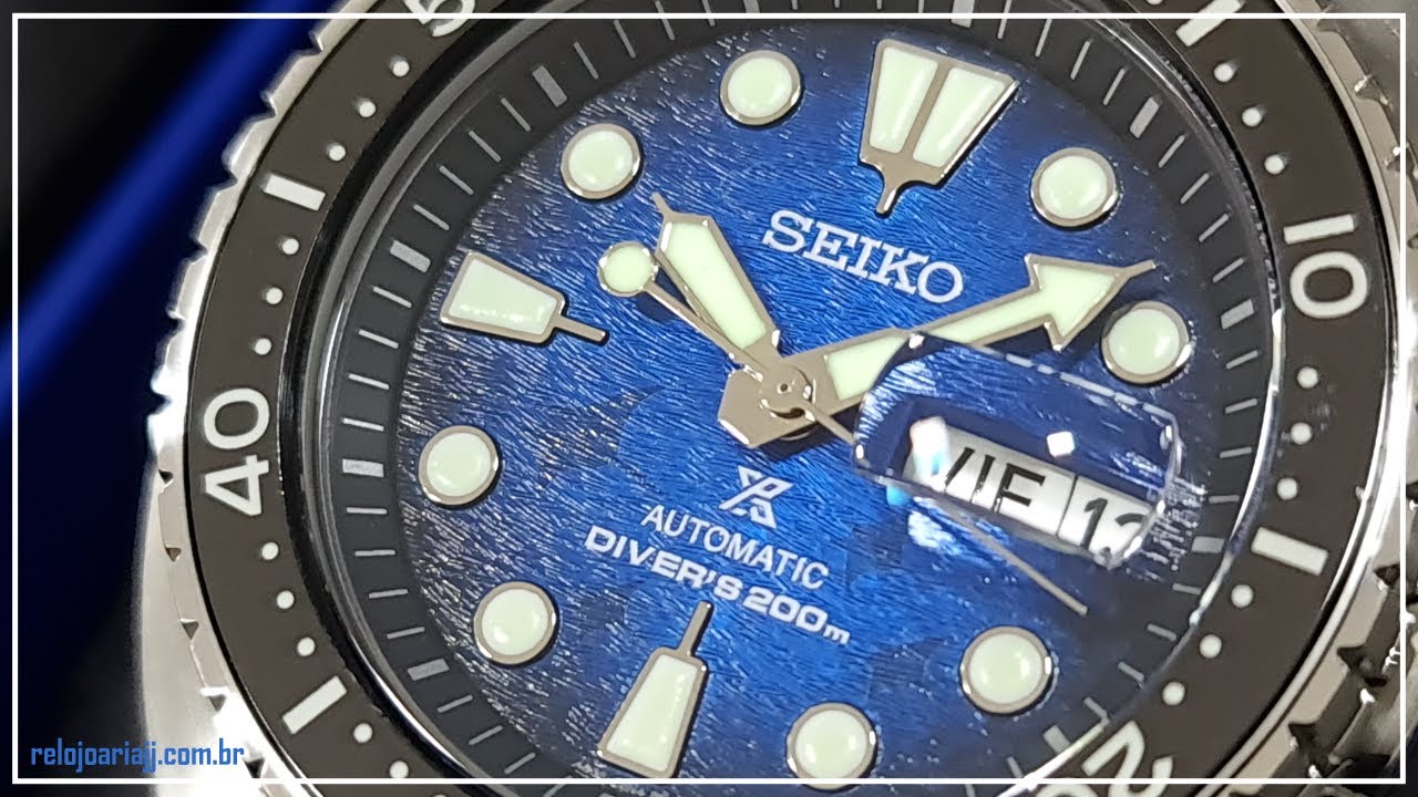 Seiko Prospex King Turtle SRPE39B1 MANTA RAY - Relojoaria JJ - YouTube