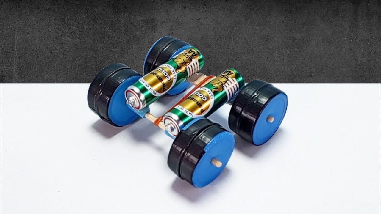 How to make Speedy Car Easy and Fun | DIY Toy Car | วิธีทำรถทำจากถ่าน ...