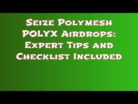 Grab Polymesh POLYX Airdrop for Free | Discover Polymesh POLYX Airdrop Exchange Options - YouTube