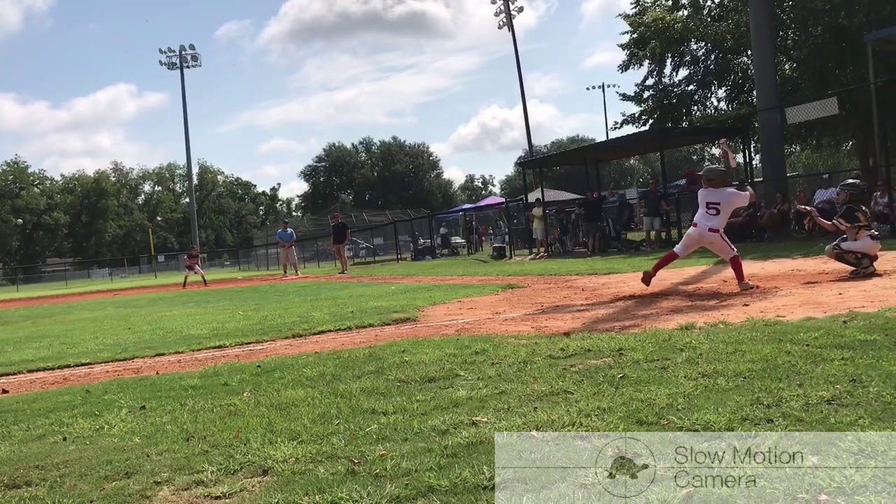 Gabe Grubbs hitting that missile through the middle #slowmocam - YouTube