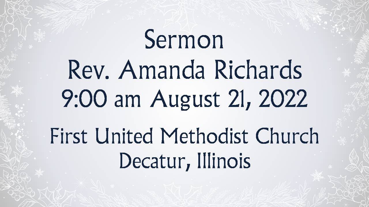 First United Methodist Church, Decatur, IL 08 21 2022 - YouTube