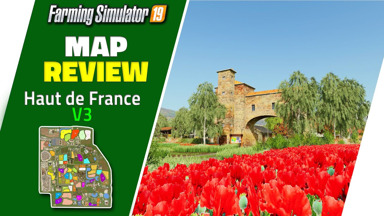 FS19 | REVIEW - MAP "Haut de France" v3 - YouTube