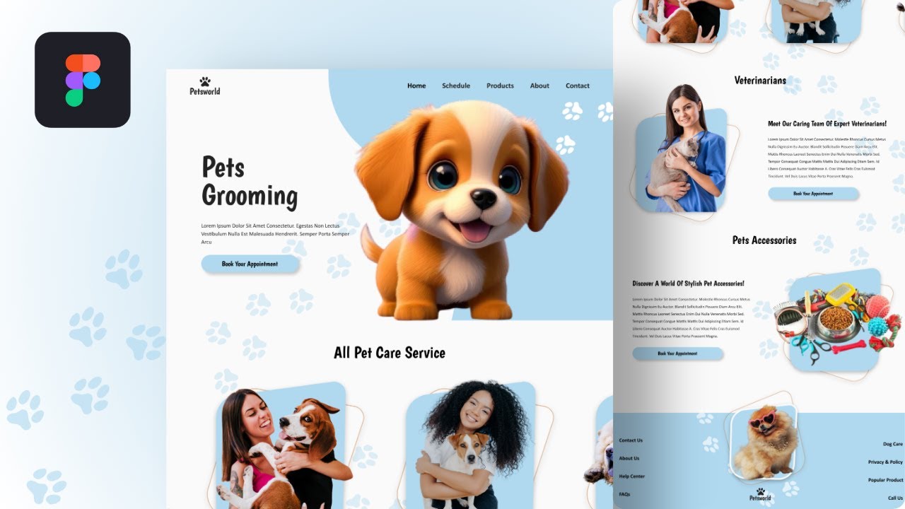 Figma Design Tutorial: Pet Website UI/UX - YouTube
