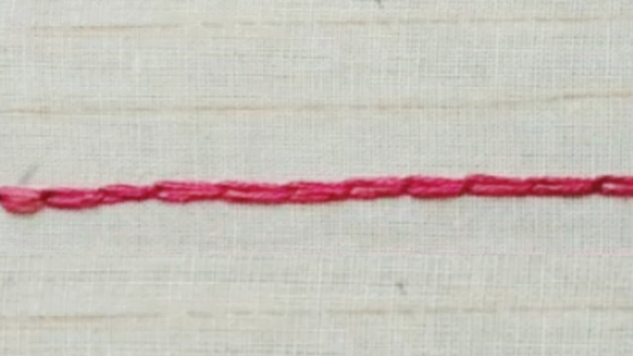 How to do a chain stitch | Hand embroidery - YouTube