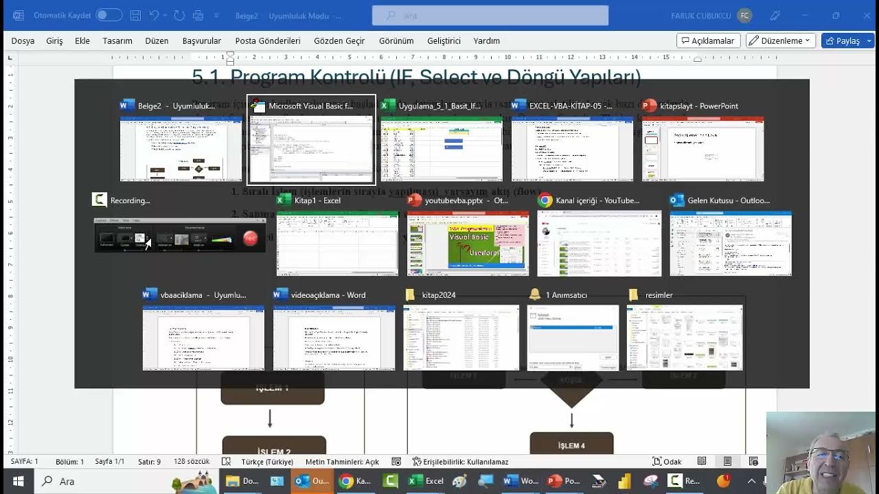 EXCEL VBA PROGRAMLAMA Uygulama 5-1-Basit If - YouTube