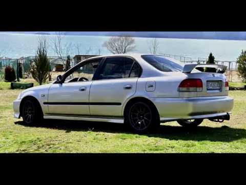 Honda Civic B16A2 exhaust sound - YouTube