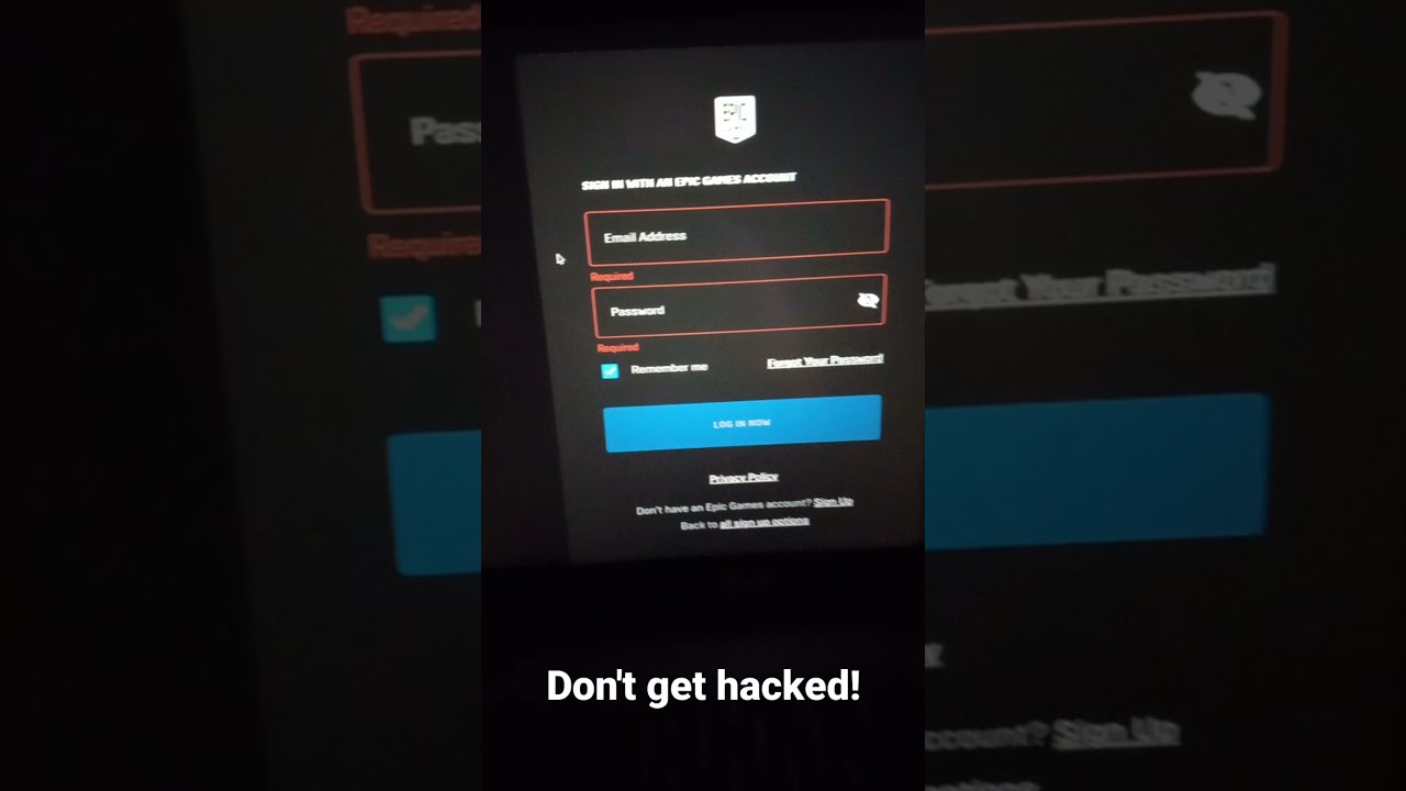 Don't get your Epic Games account hacked! (Fortnite Skit) - YouTube