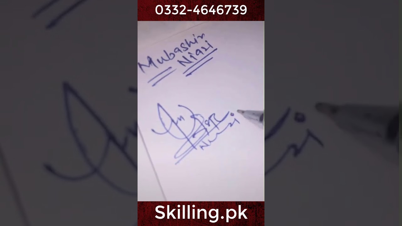 Signatures for Mubashar Niazi - YouTube