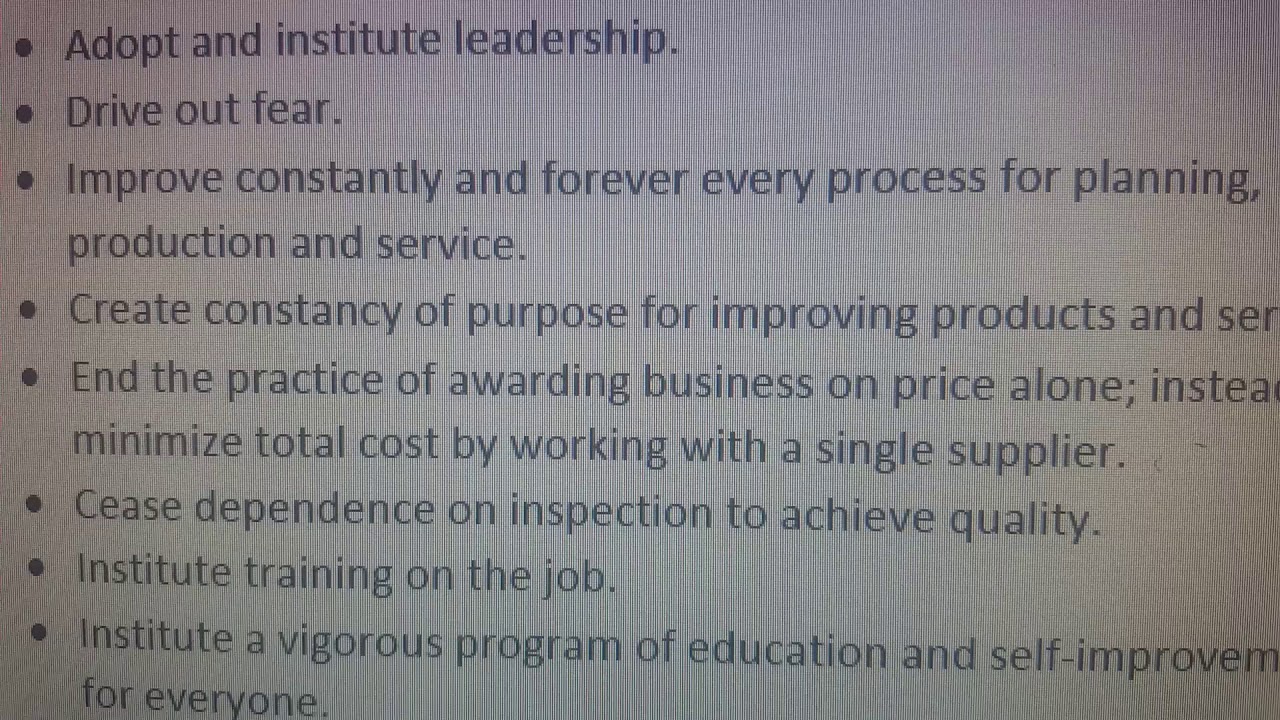 14 Principles of Demin - YouTube