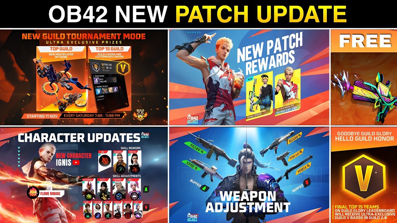 ob42 update new guild changes free fire - YouTube