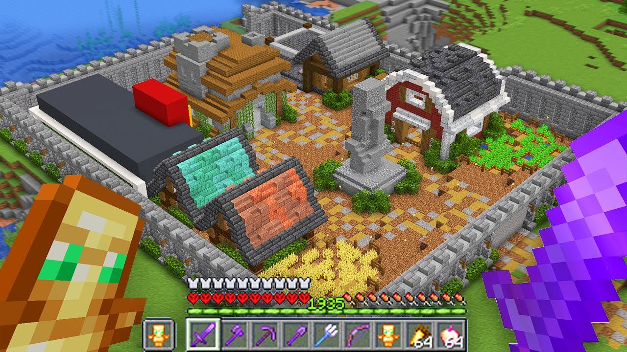 I Built a MEGA Village in Survival Minecraft - YouTube