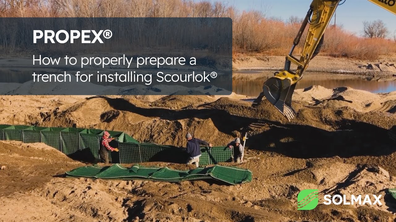 How to properly prepare a trench for installing PROPEX Scourlok - YouTube
