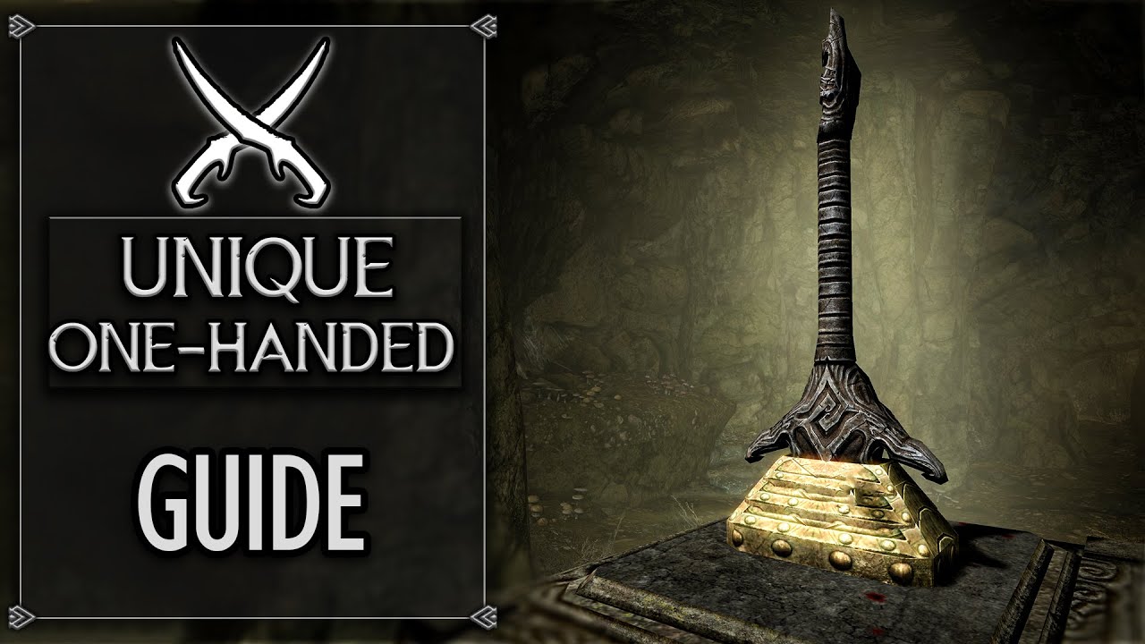 Skyrim - All Unique One Handed Weapons Guide - YouTube