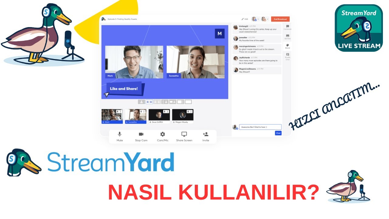 Streamyard Nasıl Kullanılır? #streamyard #streamyardlivestreaming # ...
