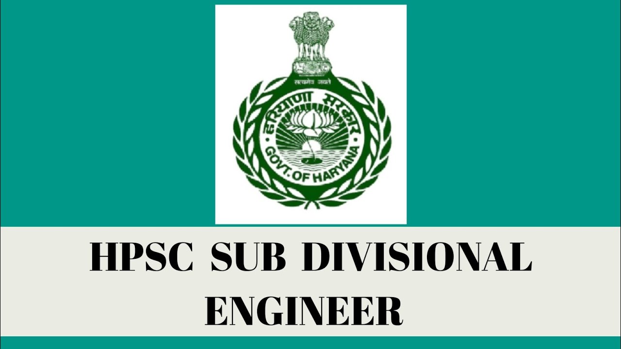 HPSC Sub Divisional Engineer Recruitment 2026 || Salary 40000+ Apply ...