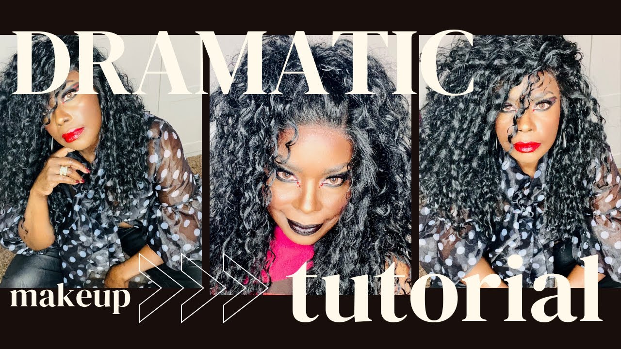 BLACK & RED EYESHADOW TUTORIAL | DRAMATIC TRANSITION - YouTube