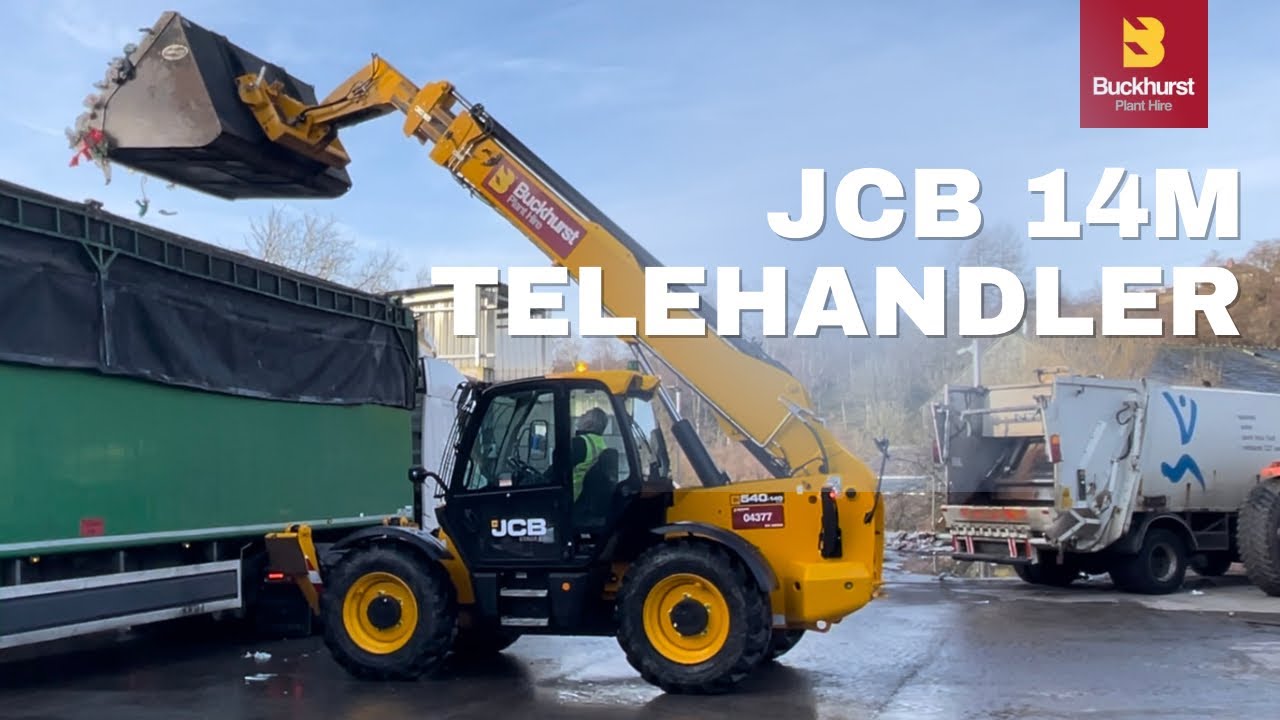 14m JCB Telehandler on site at a Waste Disposal Unit in Rossendale ...